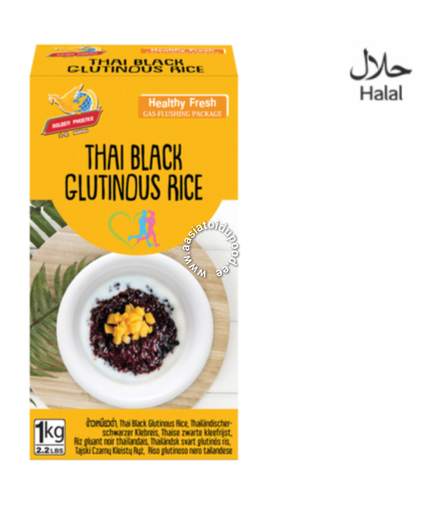 Golden Phoenix Black Glutinous Rice 1Kg – Aasiatoidupood